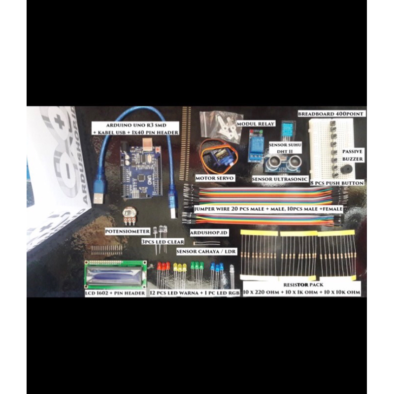 Jual Arduino Uno R3 Starter Kit Shopee Indonesia