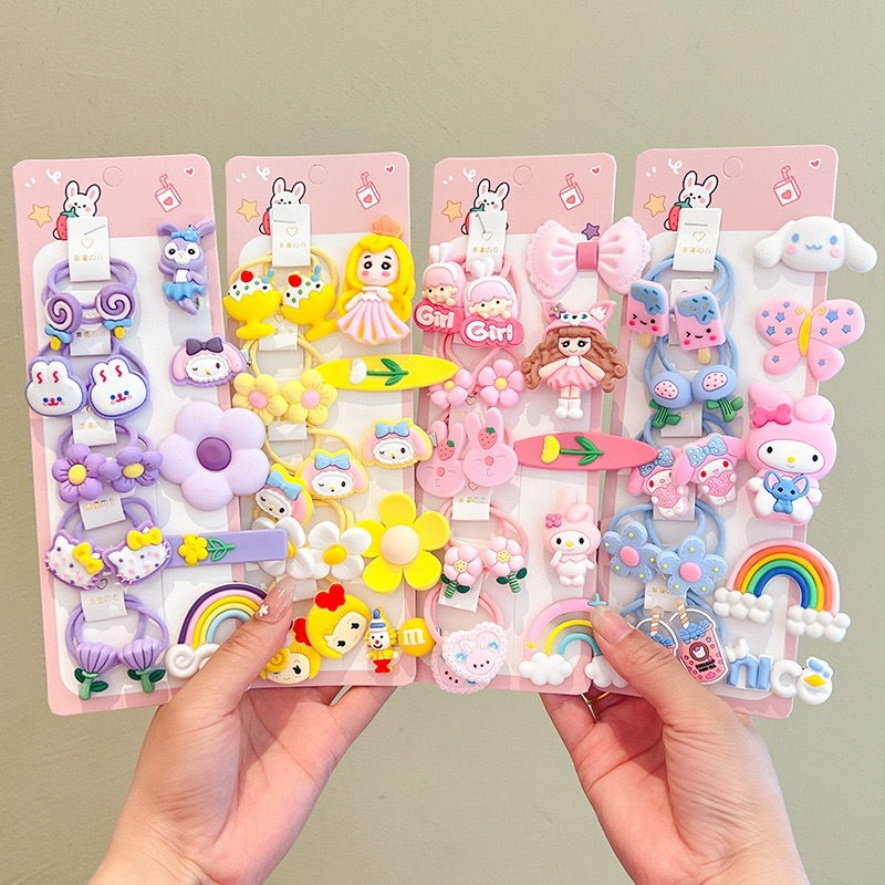 Jual (ISI 15 PCS) Jepit Mix Boneka Korea Cute Girl / Jepitan Anak ...