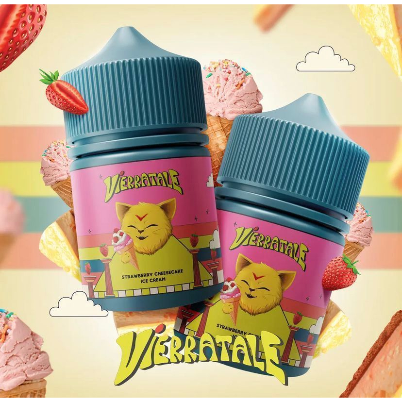 Jual [FREEBASE 60ML] VIERRATALE STRAWBERRY CHEESECAKE ICE CREAM BY GASS ...