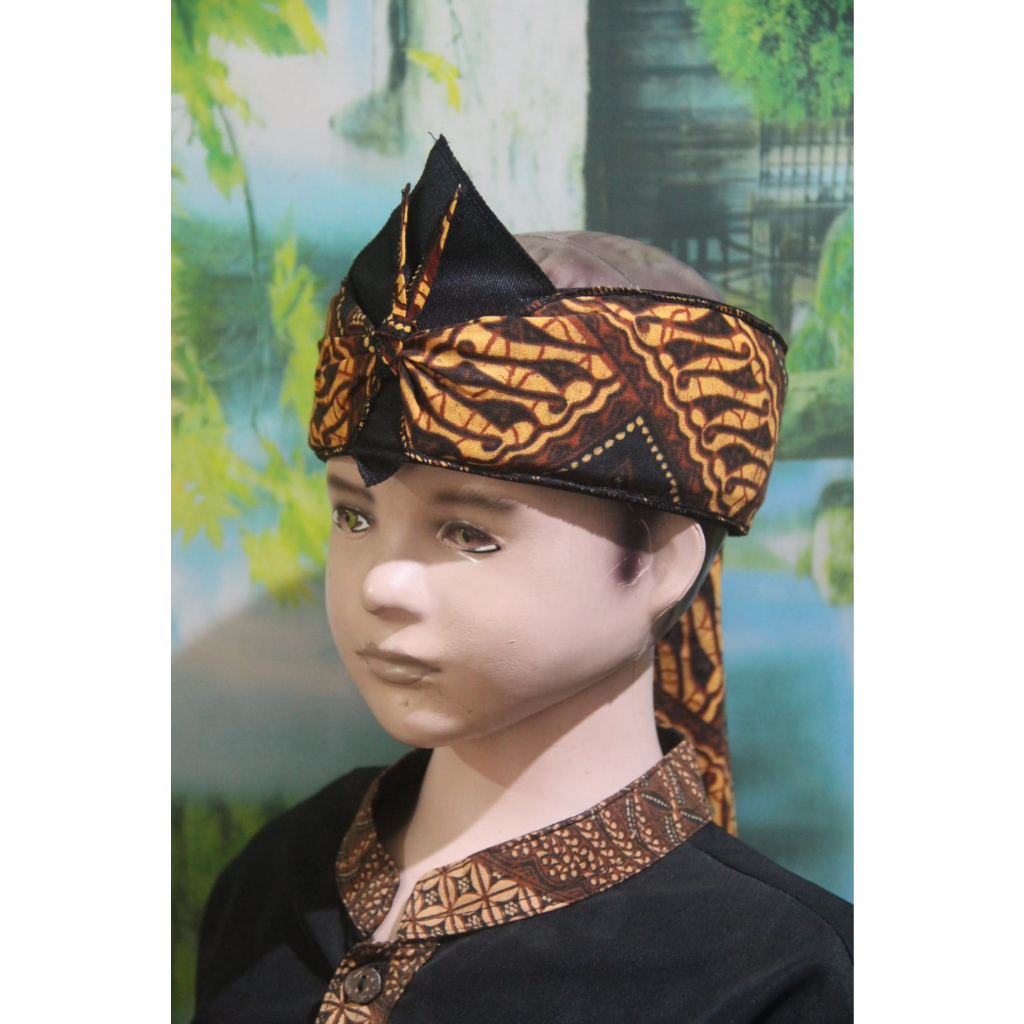 Jual iket kepala sunda jawa blangkon tradisional anak anak batik USIA 1-10 TAHUN atas bolong ...