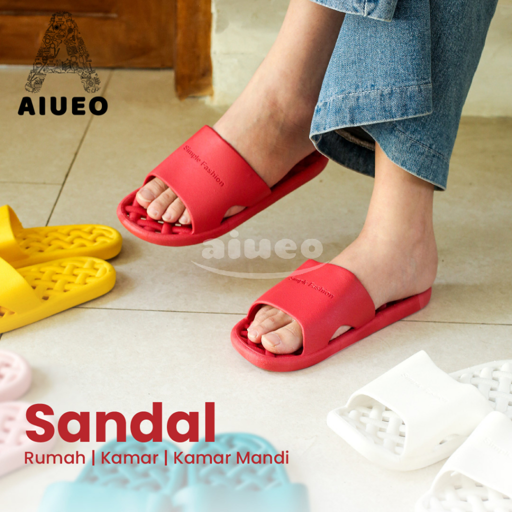 Jual Sendal Wanita Murah Karet Motif | Sandal Kamar Rumah Sendal Karet ...
