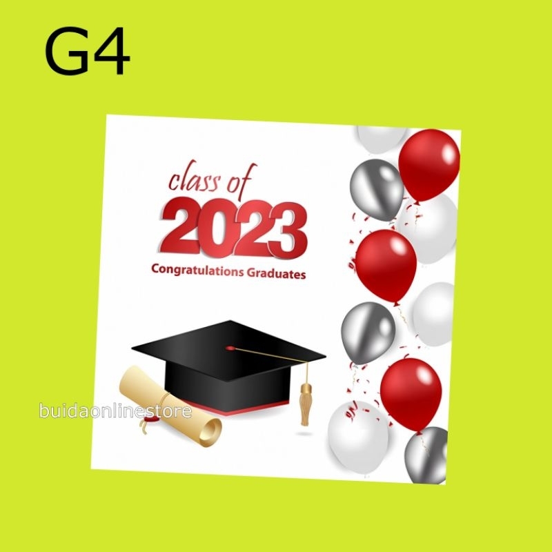 Jual Stiker Graduation Class Of sticker congratulations label wisuda ...