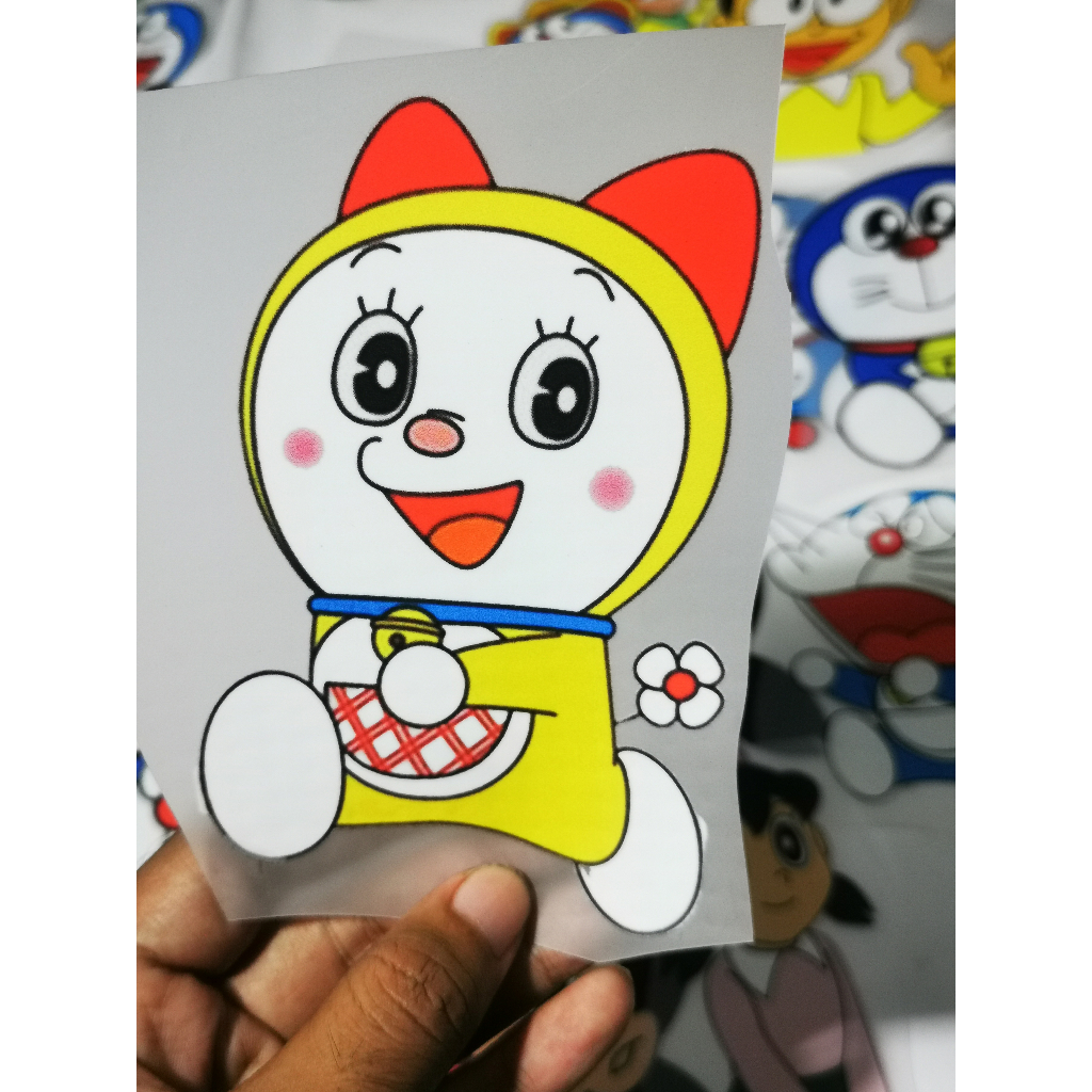 Jual STIKER SABLON SETRIKA KAOS DTF GAMBAR SERIAL DORAEMON UNTUK KAOS ...