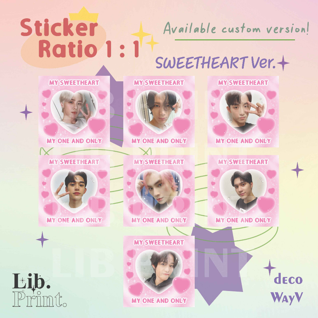 Jual STICKER DECO KPOP CUSTOM / STICKER NCT WAYV SWEETHEART KPOP CUSTOM ...