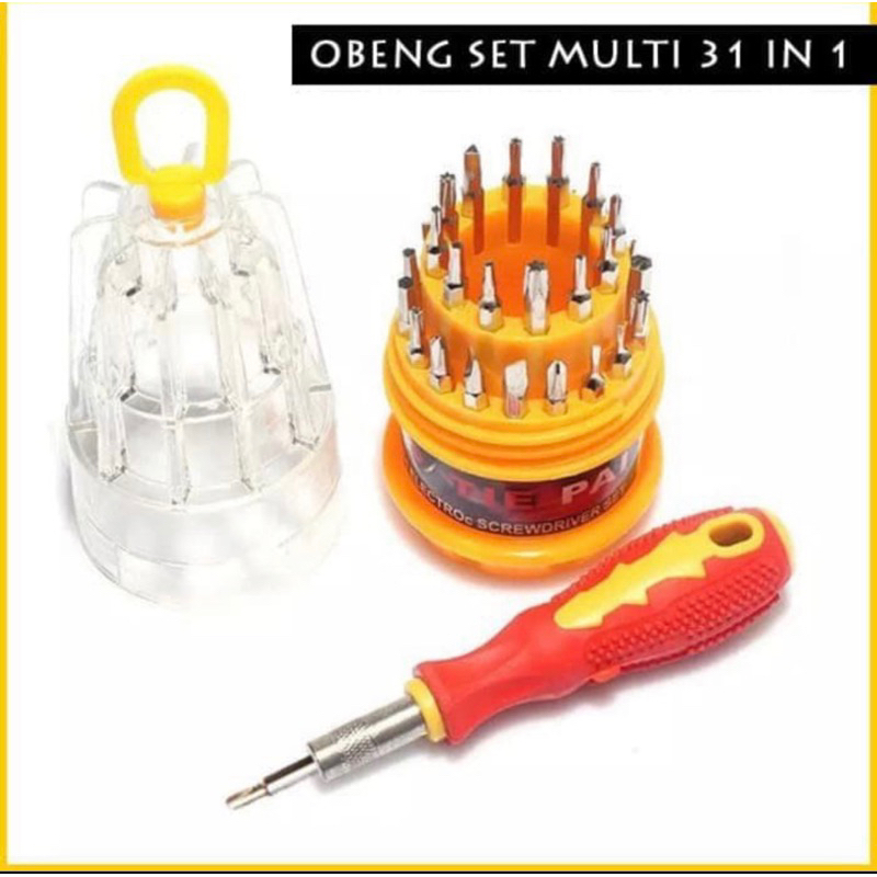 Jual BAS OBENG SET 31 IN 1 MULTIFUNGSI / OBENG SET MAGNETIC 31PCS / OBENG HANDPHONE / OBENG MINI ...