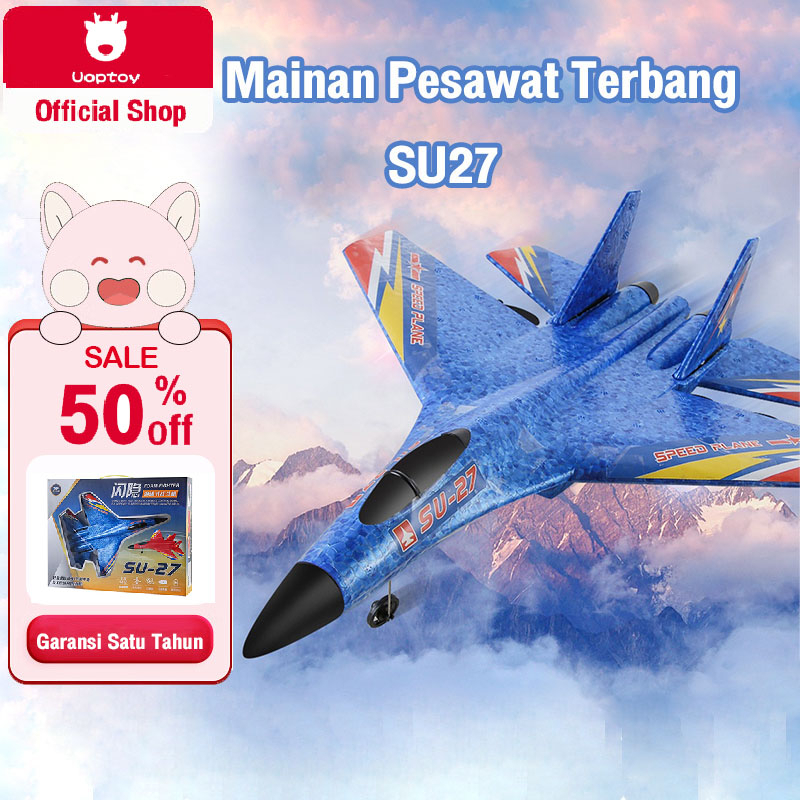 Jual Uoptoy Mainan Pesawat Terbang Remote Control Led Pesawat Glider ...