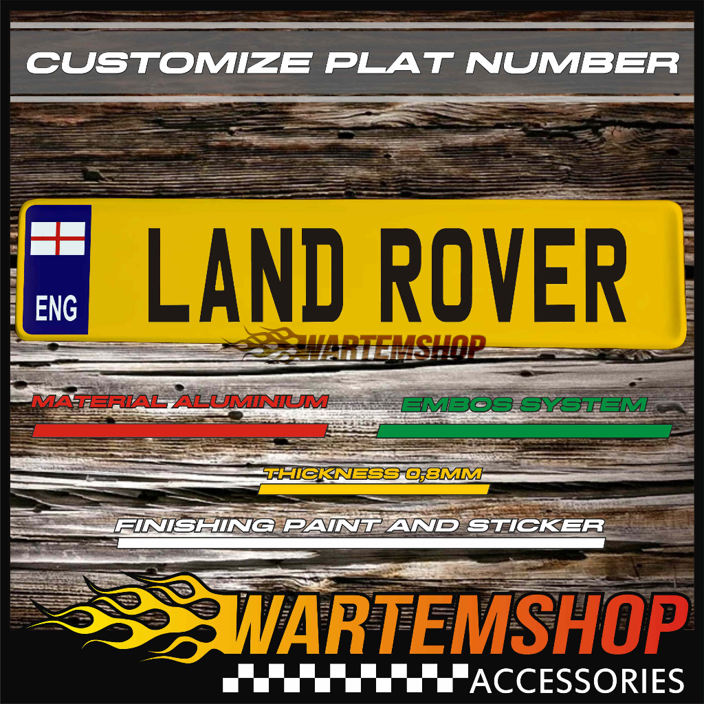 Jual LICENSE PLATE BRITANIA LAND ROVER | Shopee Indonesia