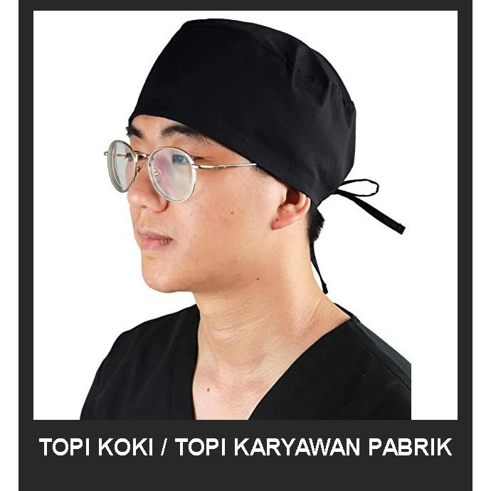 Jual Topi Pegawai Pabrik / Topi Koki / Topi Dokter Bedah | Shopee Indonesia