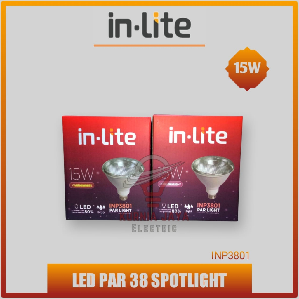 Jual Lampu Inlite Par 38 Light LED 15W INP3801 Kuning / Putih | Shopee ...