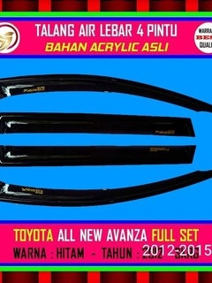 Jual TALANG AIR MOBIL - 4 PINTU FULL SET - TOYOTA ALL NEW AVANZA - TAHUN - 2012 - 2013 - 2014 ...