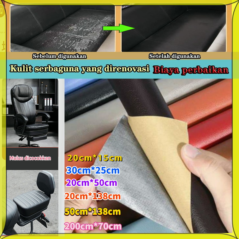 Jual sofa kulit Enam ukuran kulit Jual Sticker Kulit PU | Leather Sticker Cover Perbaikan kulit ...