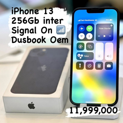 Jual IPHONE 13 256GB MIDNIGHT INTER SECOND | Shopee Indonesia