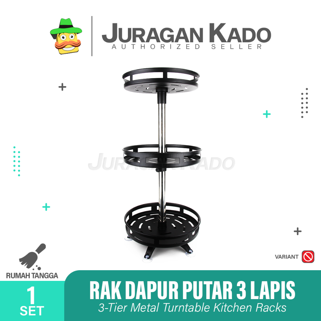 Jual Rak Bumbu Dapur Bulat Putar Serbaguna Tempat Penyimpanan ...