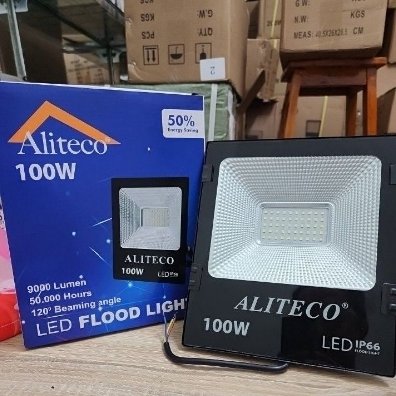 Jual Aliteco Lampu Sorot Led 100 Watt IP66 / LAMPU TEMBAK LED sorot 100W | Shopee Indonesia