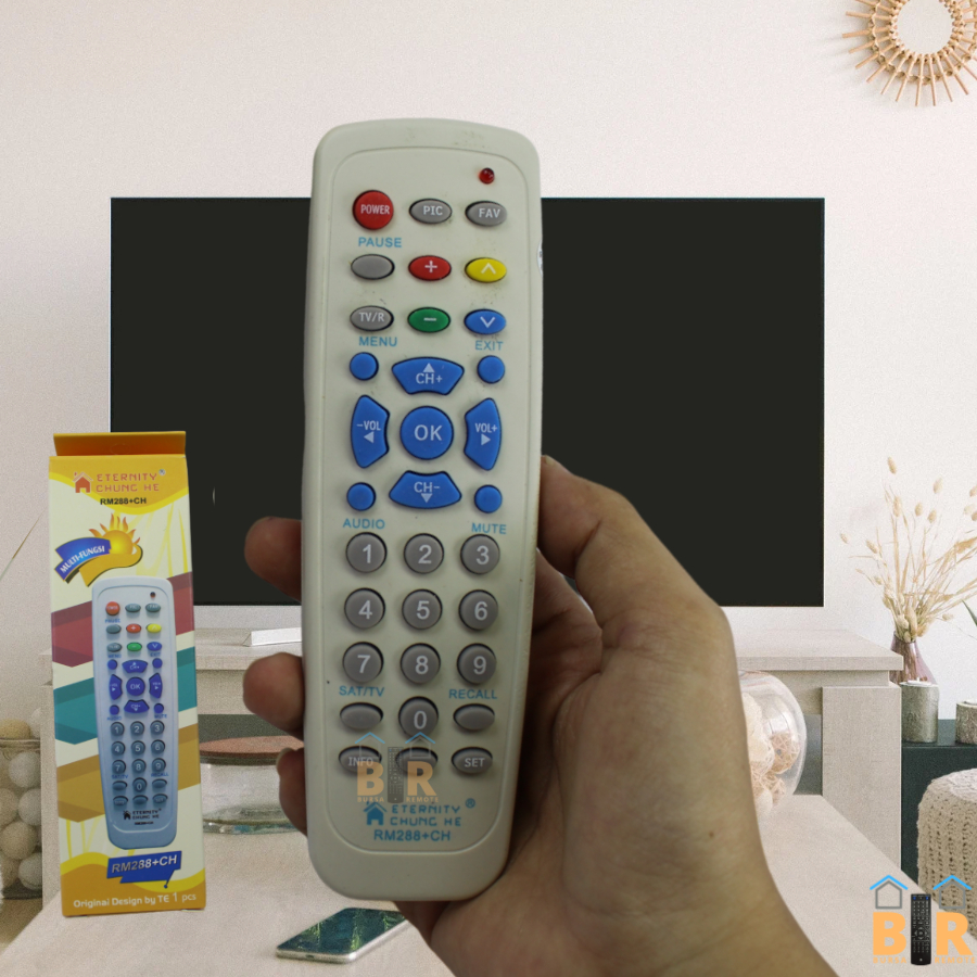 Jual Remot / REMOTE MULTI PARABOLA RECEIVER MPeg2 Type RM-288+CH Ecer ...