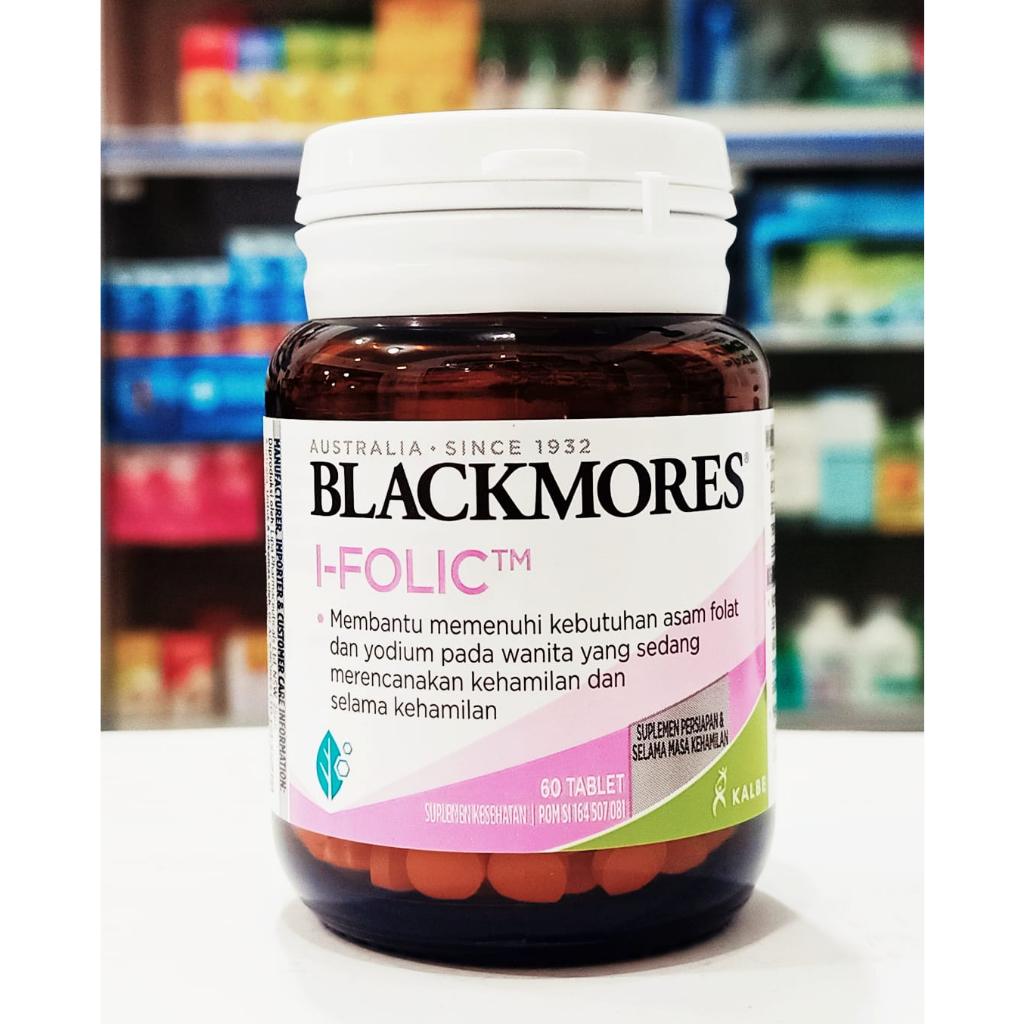 Jual Blackmores 𝐈-𝐅𝐎𝐋𝐈𝐂 𝐈𝐒𝐈 𝟔𝟎 𝐓𝐀𝐁𝐋𝐄𝐓 - Suplemen Asam Folat Untuk ...