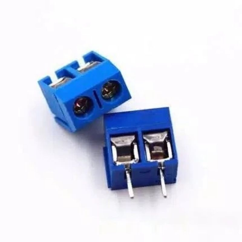 Jual TERMINAL PCB BLOCK SCREW 2 PIN KF301-2P BLUE BIRU | Shopee Indonesia