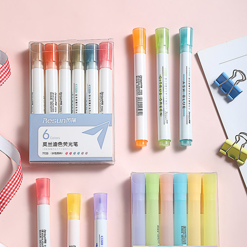 Jual Resun Natural Colors Highlighter Set 6Pc [Creativ] | Shopee Indonesia