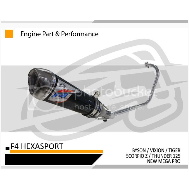 Jual KNALPOT SILENT HEXACONE HIGH POWER YAMAHA BYSON AHRS | Shopee ...