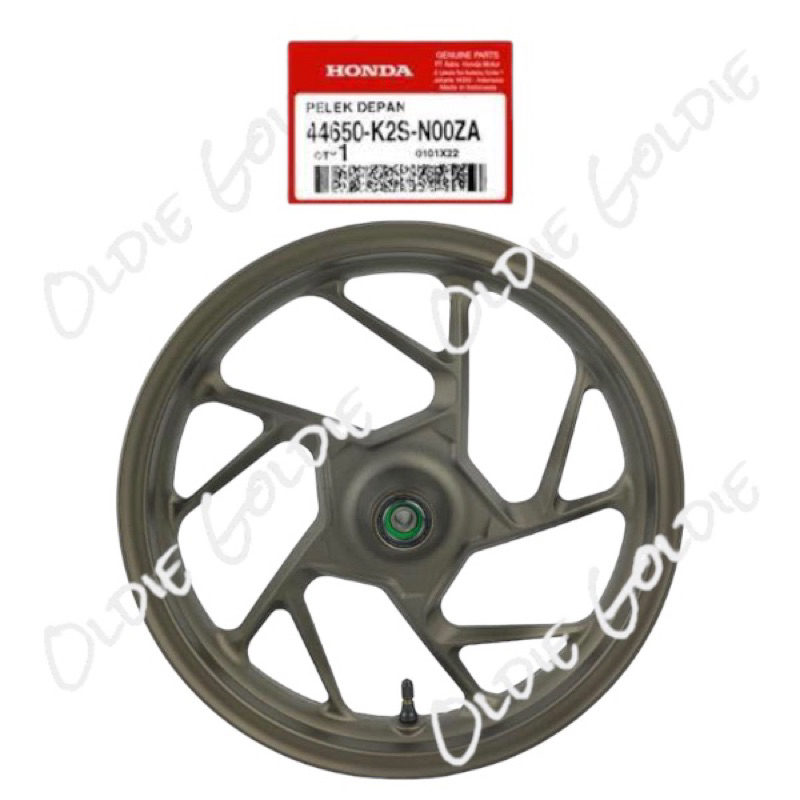 Jual 44650-K2S-N00ZA Velg Racing Depan Vario 160 Brown Coklat Tipe ABS ...