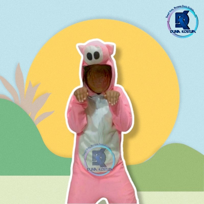 Jual BAJU KOSTUM ONESIE BINATANG BABI/KOSTUM ANAK DAN KOSTUM DEWASA ...