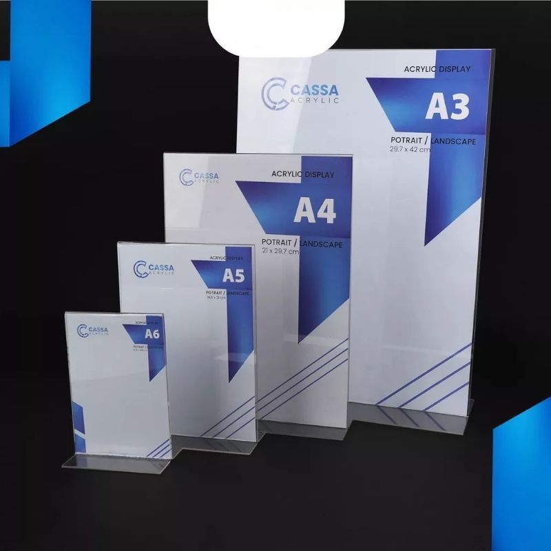 Jual STAND AKRILIK ukuran A5 | Shopee Indonesia