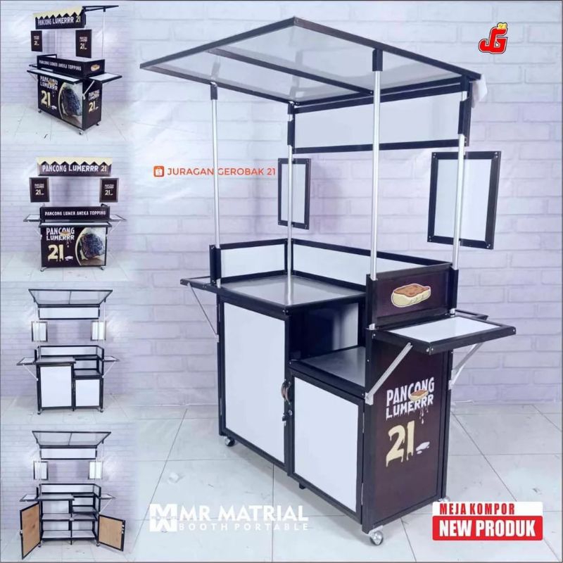 Jual booth portebel lipat. booth portebel. portebel serba guna. portebel lipat. rombong lipat ...