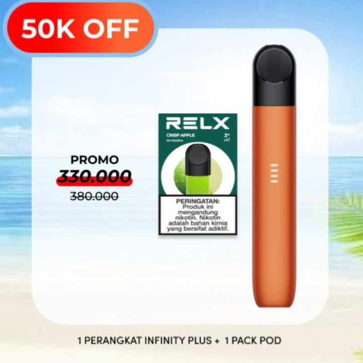 Jual RELX Promo Bundle Infinity Plus Device and Pod (Isi 1 Pod ...
