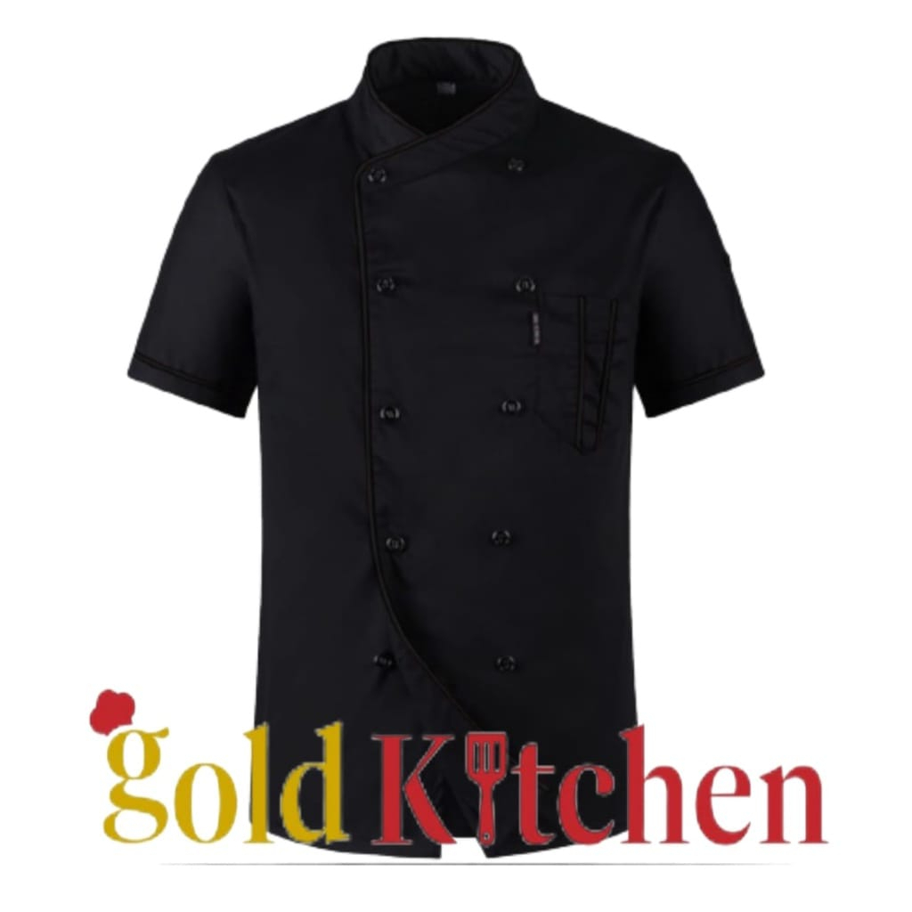 Jual Seragam Chef Baju chef Kemaja Koki Lengan Pendek Unisex | Shopee ...