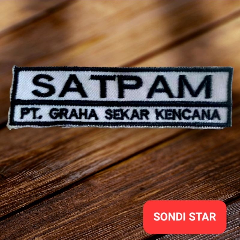 Jual Papan Nama Bordir / Nama Sekolah / Nama Siswa / Nama Satpam ...