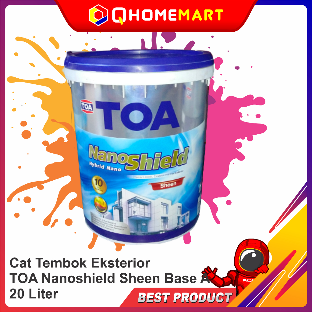 Jual Cat Tembok Eksterior TOA Nanoshield Sheen Base A 20 Liter | Shopee ...