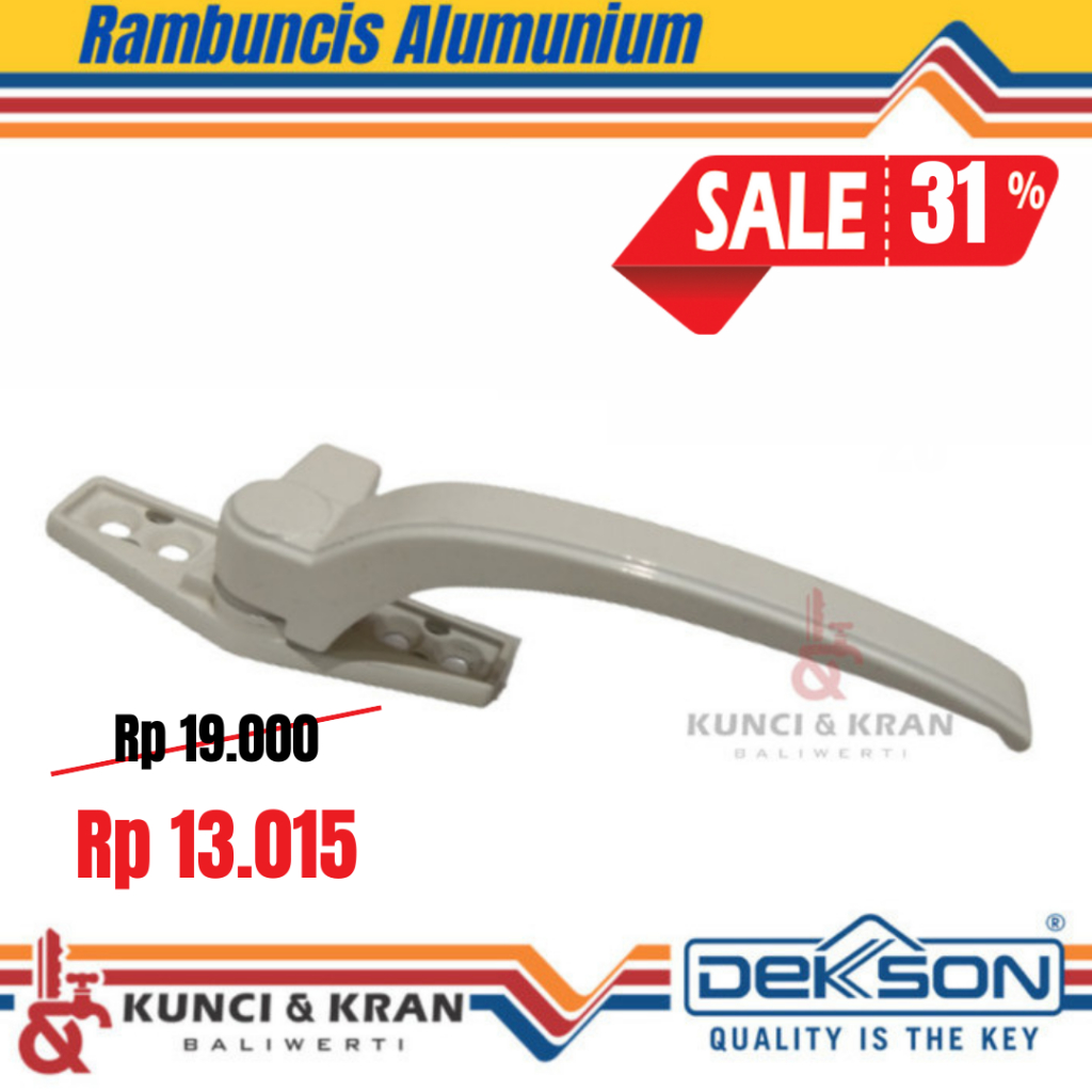 Jual Rambuncis Aluminium Dekson Dekkson RMBA 425 LH IVORY Grendel ...
