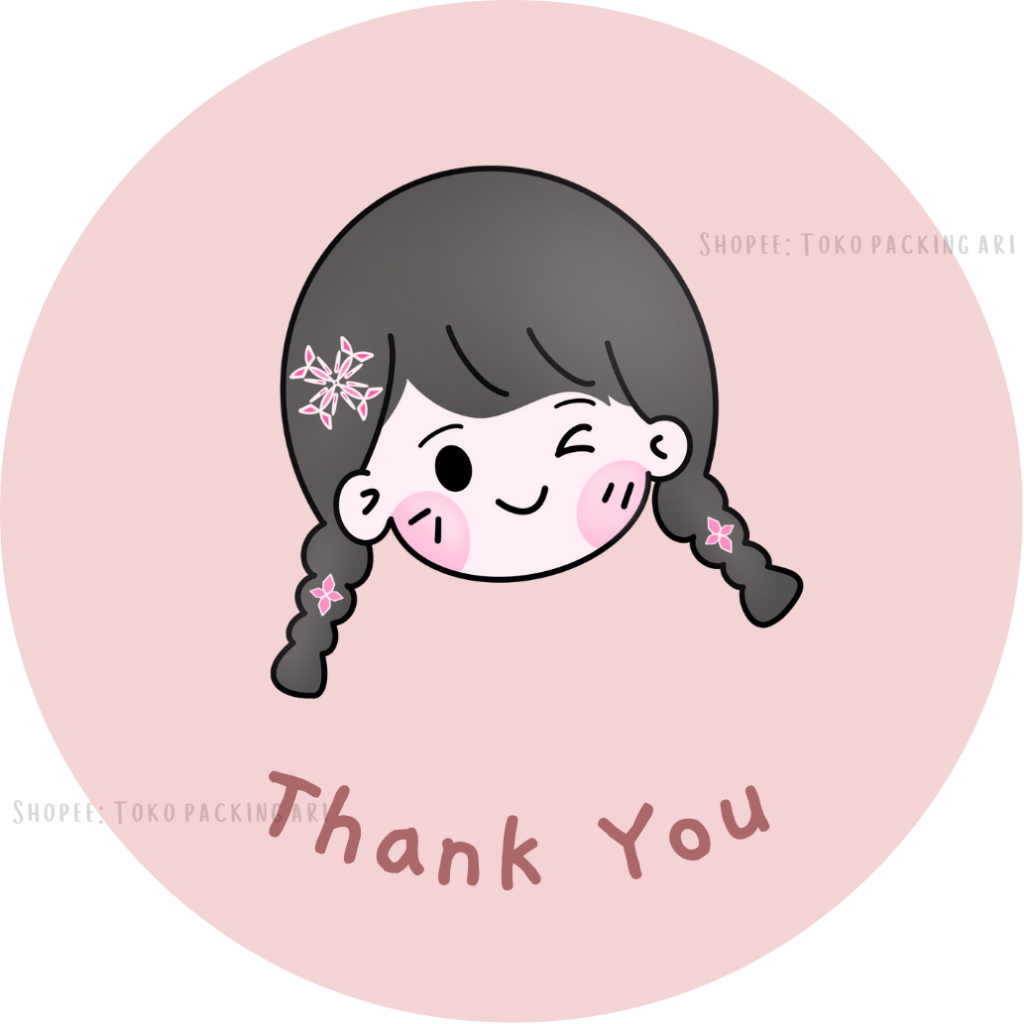 Jual Sticker Bulat | Sticker Bulat Cute | Sticker Packing | Sticker ...