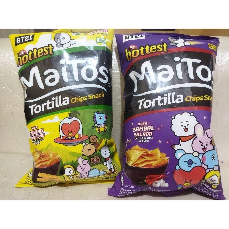 Jual CHUBA KERIPIK SINGKONG EDISI BT21 140 GR / MAITOS TORTILLA CHIPS ...