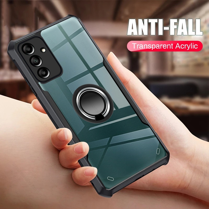 Jual Case Samsung M15 M14 Ring Standing BLADE Transparan CLEAR Armor | Shopee Indonesia