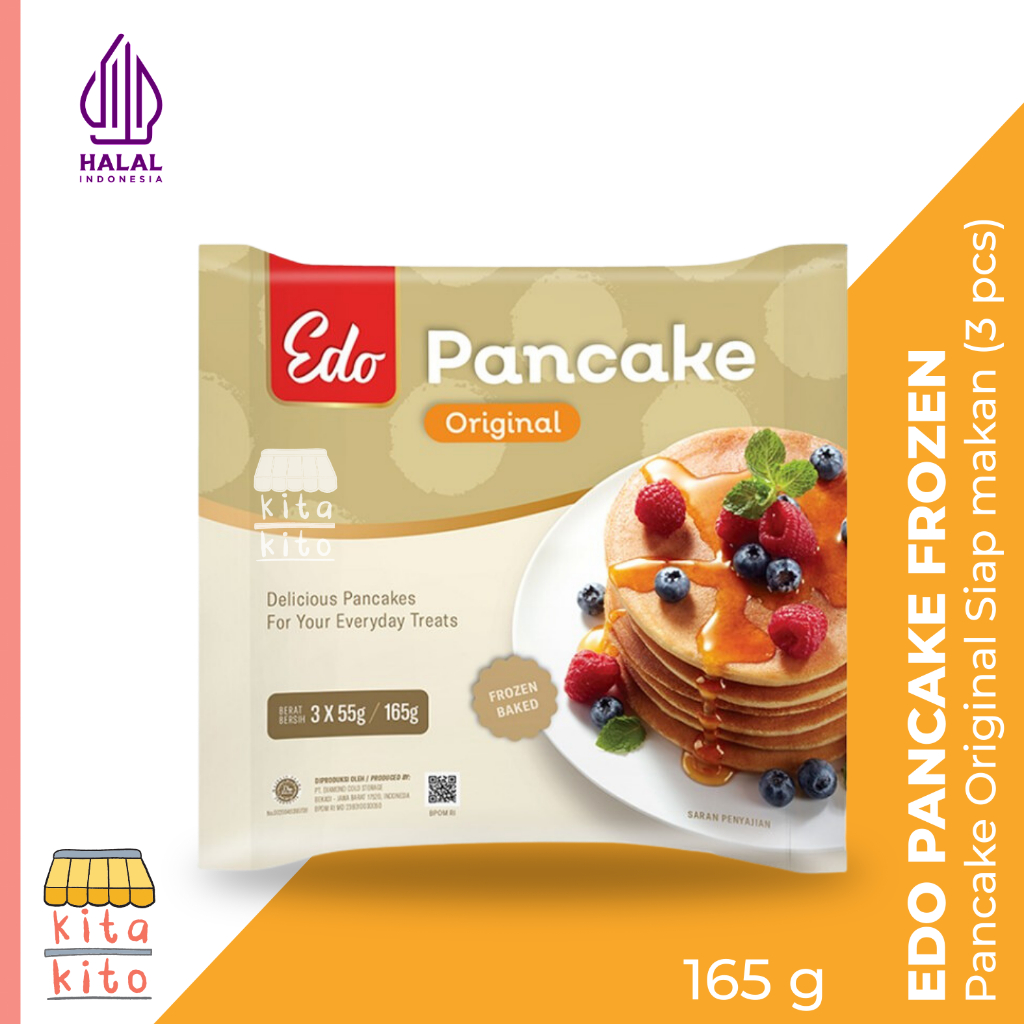 Jual Edo Pancake Original | Sarapan Pancake Frozen Instant Siap Saji ...