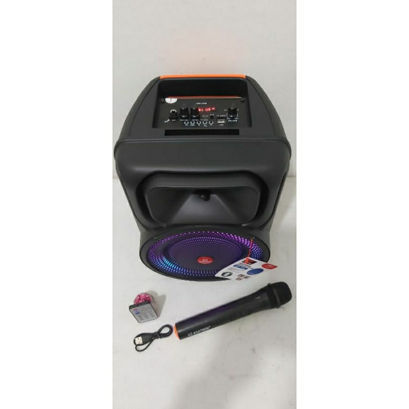 Jual speaker bluetooth portable Asatron Athena 8inch Asatron atena ...