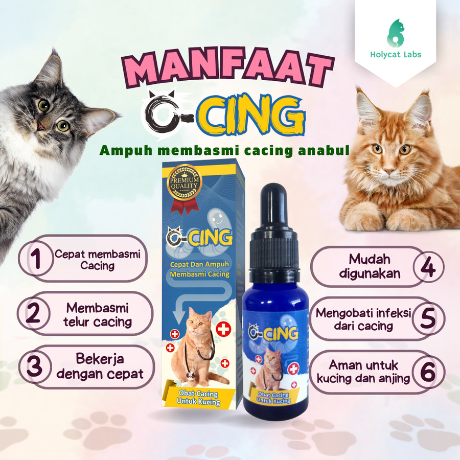 Jual O-Cing 20mL - Cacing Kucing Ampuh Membasmi Cacing | Shopee Indonesia