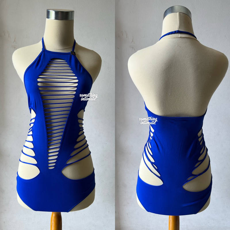 Jual LASENZA Strappy Seamless Unlined Fishnet Teddy Cutout Bodysuit ...