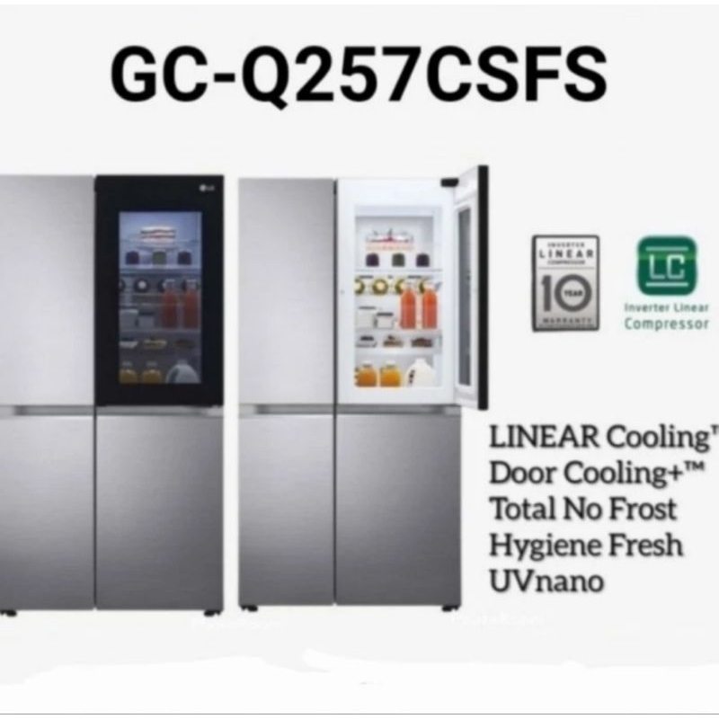 Jual Kulkas Side by Side LG GC-Q257CSFS Inverter InstaView Door-in-Door | Shopee Indonesia