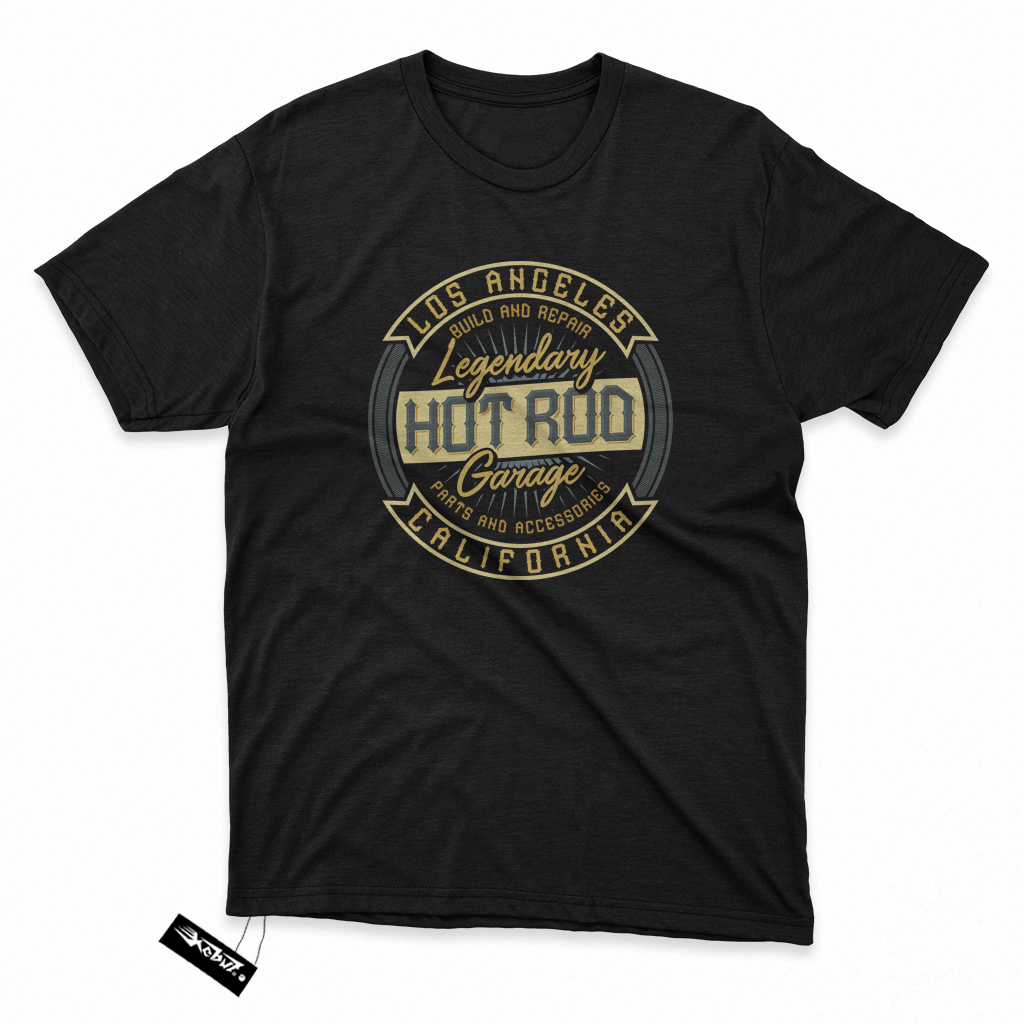 Jual KAOS MOBIL Legendary Hot Rod Garage - Kain Katun Tshirt / baju ...