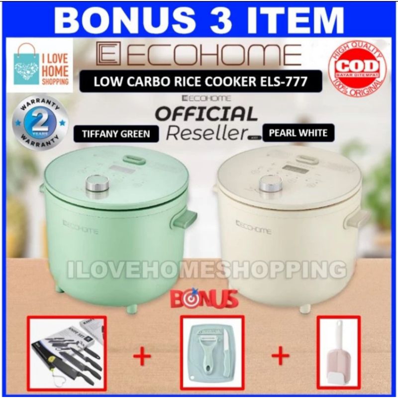 Jual ecohome lo carbo rice cooker ELS 777 low sugar rice cooker ...