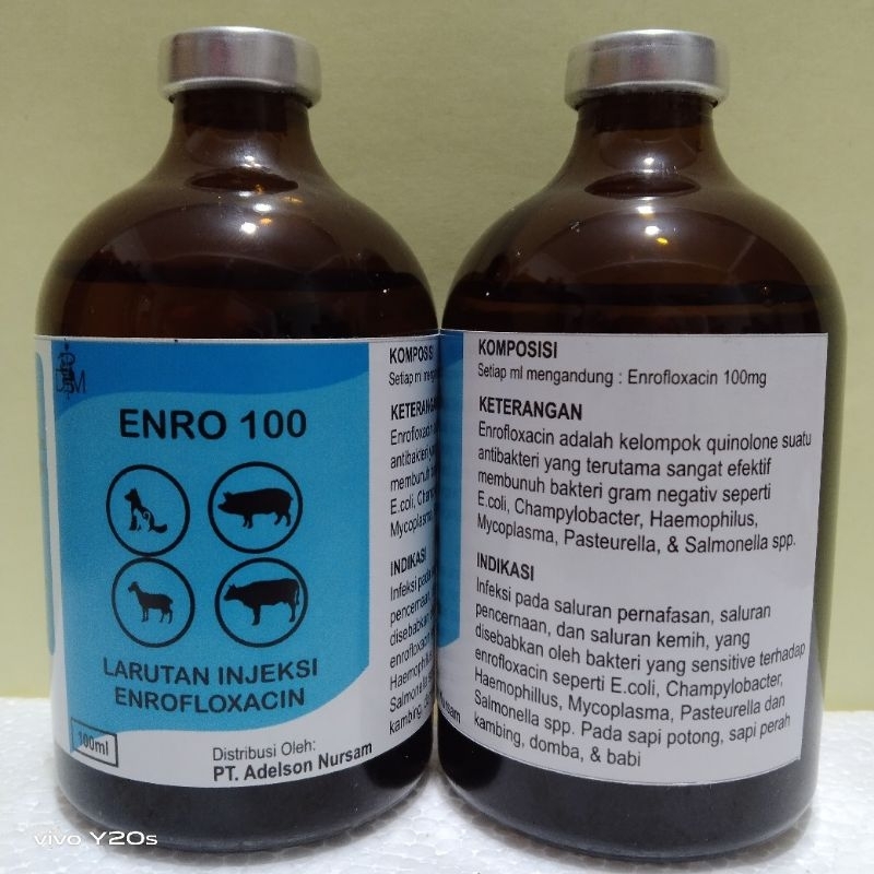 Jual enro 100 injeksi ~ kemasan 100ml (obat batuk dan saluran ...