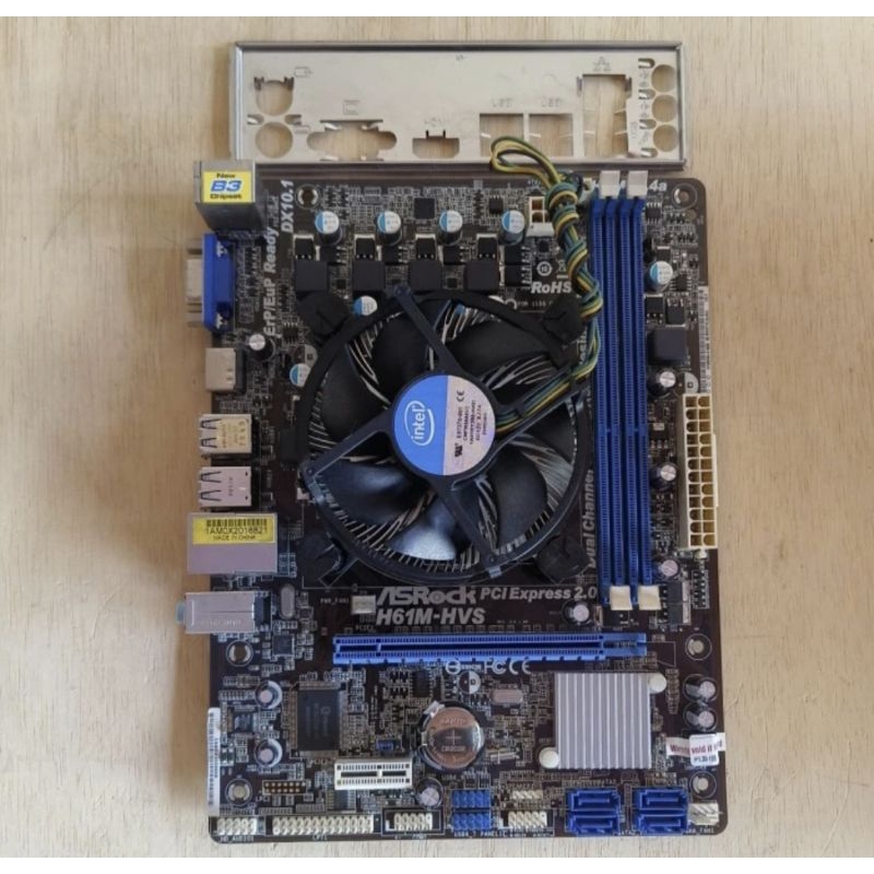 Jual PAKET CORE i3 3220 3.3ghz DAN MOBO ASROCK H61 DDR3 DAN FAN INTEL ...