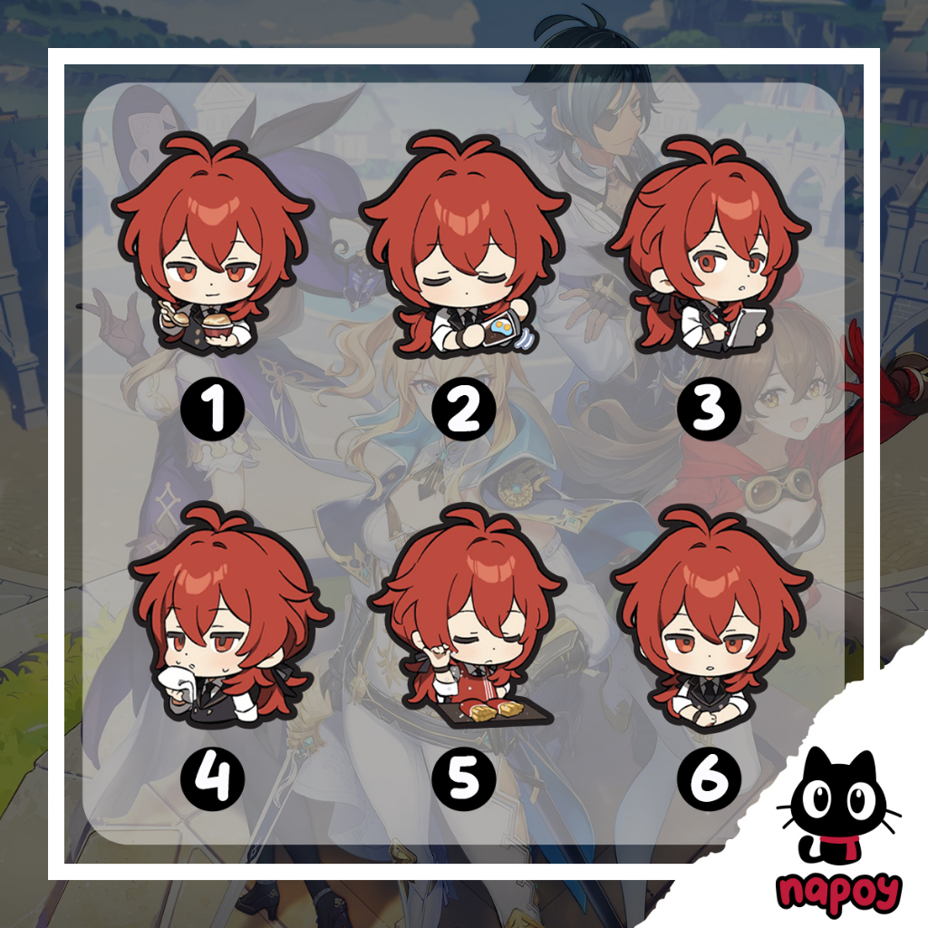 Jual Sticker Vinyl Game Anime Diluc Genshin Impact | Shopee Indonesia