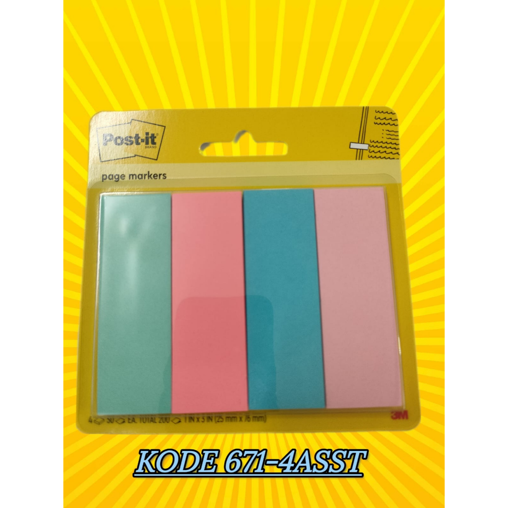 Jual Sticky Note 3m Page Maker 671 x | Shopee Indonesia