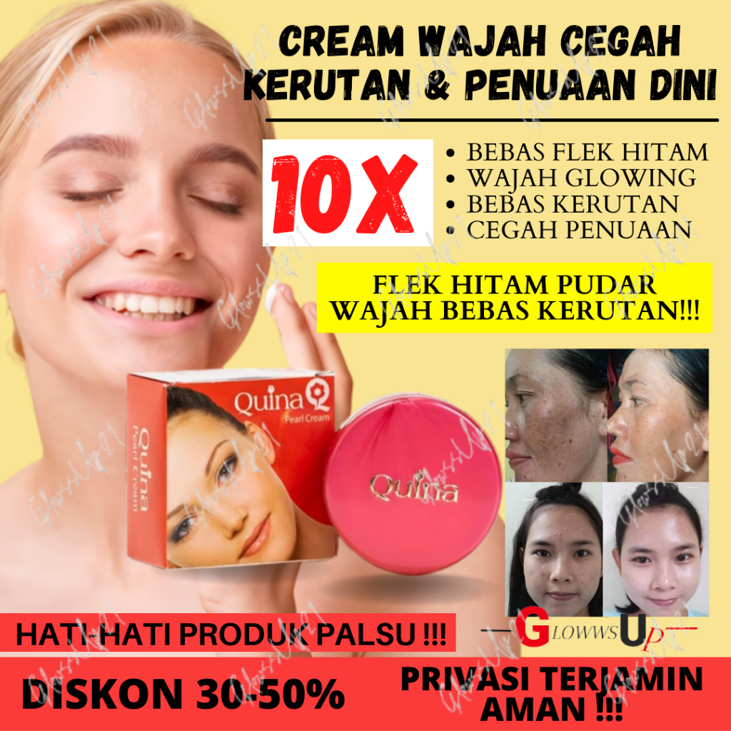 Jual QUINA PEARL CREAM 15GR ORIGINAL BPOM - PEARL CREAM QUINA 15GR ...