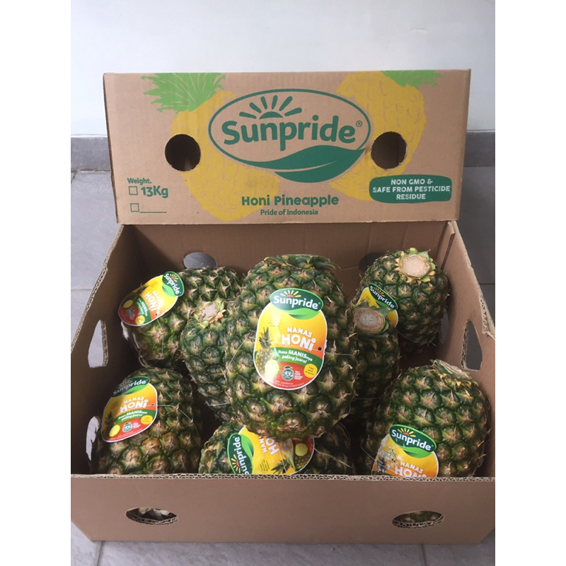 Jual Nanas Madu Jumbo Premium Sunpride 1 Dus (13 KG) | Shopee Indonesia