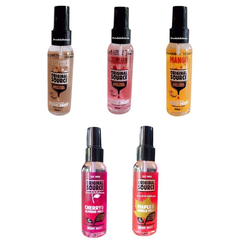 Jual Original Source Body Mist Spray 100ml | Shopee Indonesia