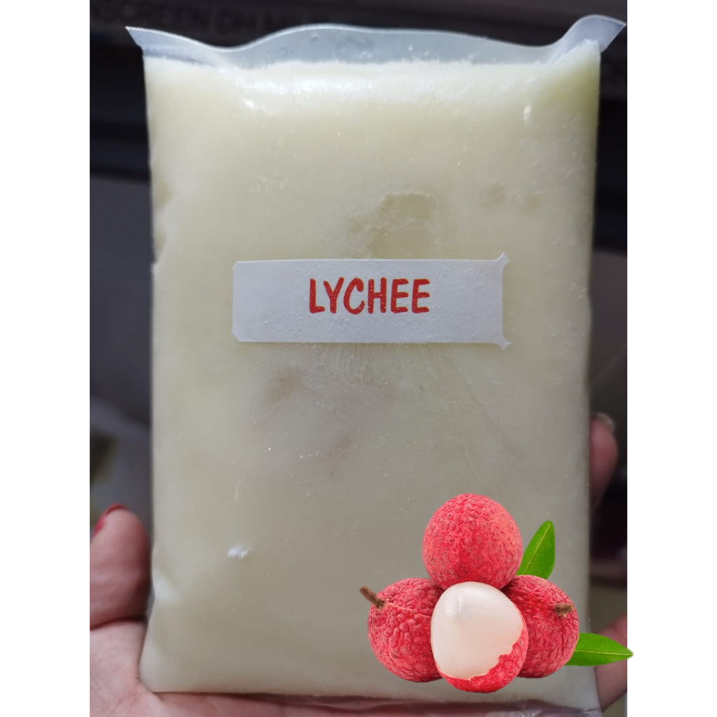 Jual ice lychee yoghurt dari buah asli pilihan dalam keadaan beku tanpa ...